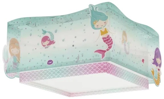 Dalber 63446 - Dětské stropní svítidlo MERMAIDS 2xE27/60W/230V