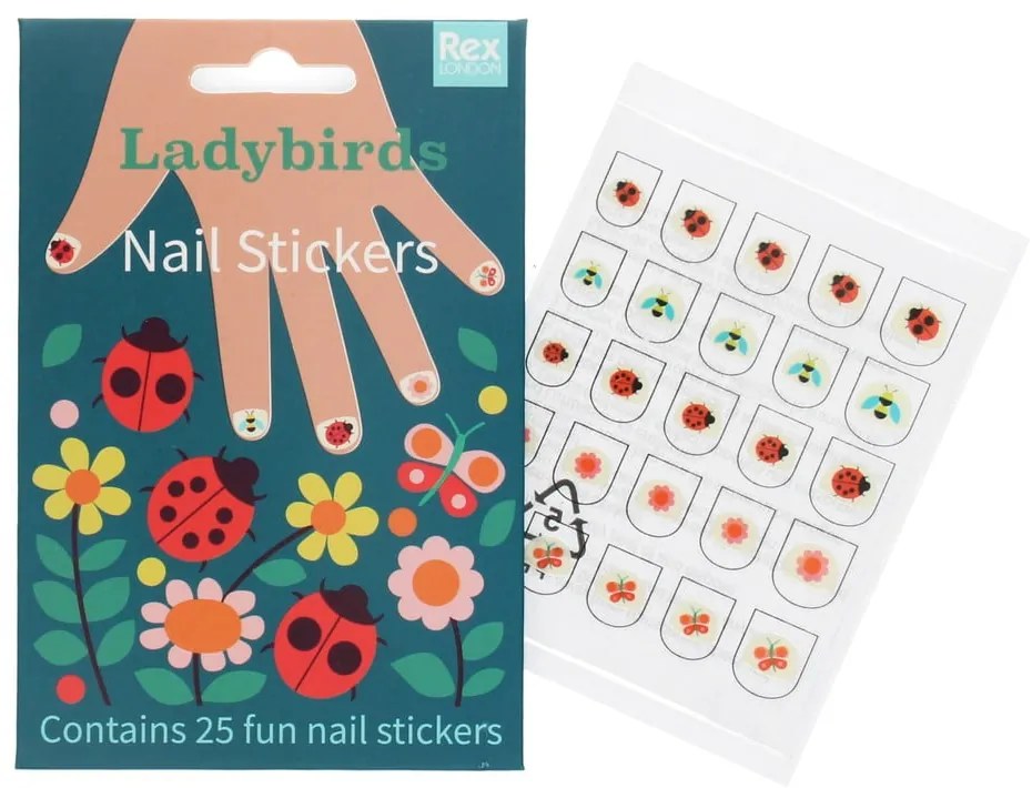 Kreativní sada Ladybird – Nail stickers – Rex London