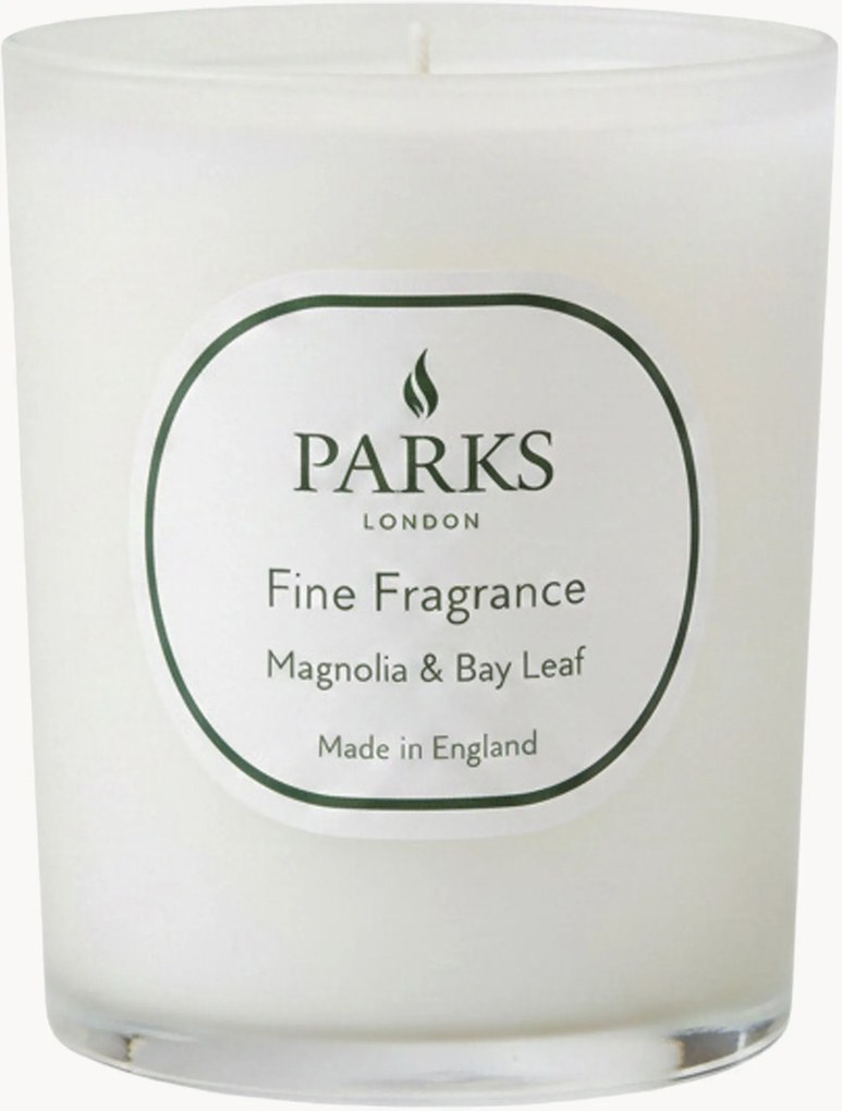 Ručně vyrobená vonná svíčka Fine Fragrance (magnólie, bobkový list a bílé pižmo)