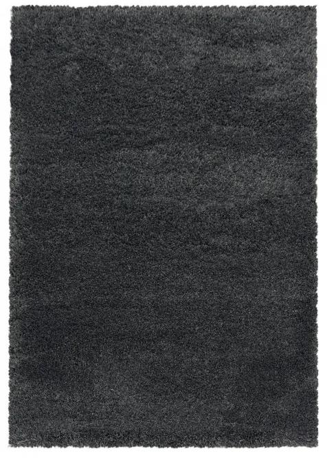 Kusový koberec Fluffy shaggy 3500 grey Kruh průměr 200 cm