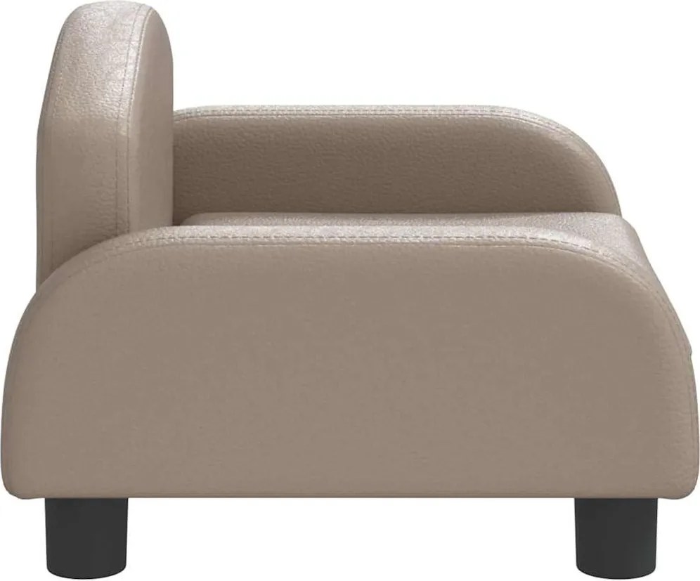 Pelíšek pro psy cappuccino 50 x 40 x 30 cm umělá kůže 171980
