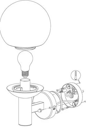 Eglo 33564 - LED Venkovní nástěnné svítidlo NISIA-C LED/9W/230V IP44