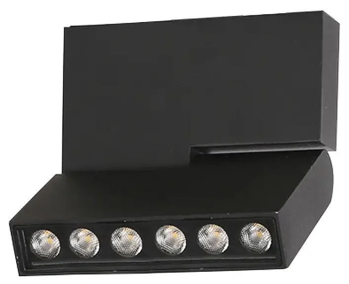 LED bodové světlo Leon černé