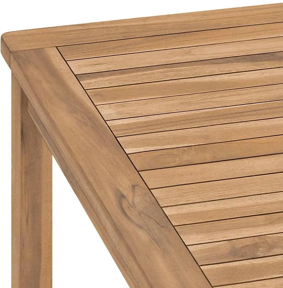 Zahradní jídelní stůl 180 x 90 x 77 cm masivní teakové dřevo 315621
