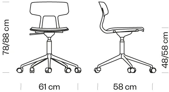 Et al - Židle SNAP 1110N - otočná
