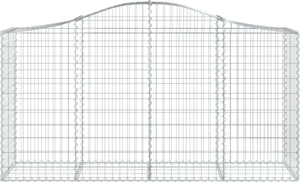 Klenuté gabionové koše 30ks 200x50x100/120cm pozinkované železo 3145657