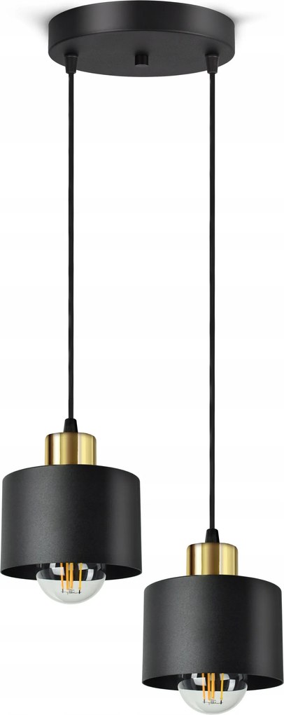 Stropní Svítidlo Lustr Stropní Svítidlo Classic Spot EZ2 Led E27 Black Gold