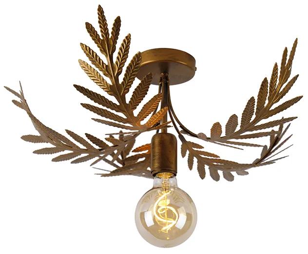 Vintage stropní lampa zlatá 46 cm - Botanica