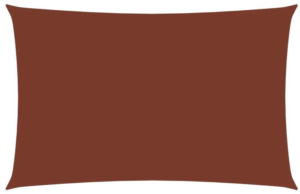 Stínící plachta oxfordská látka obdélníková 5 x 7 m cihlová,  135385