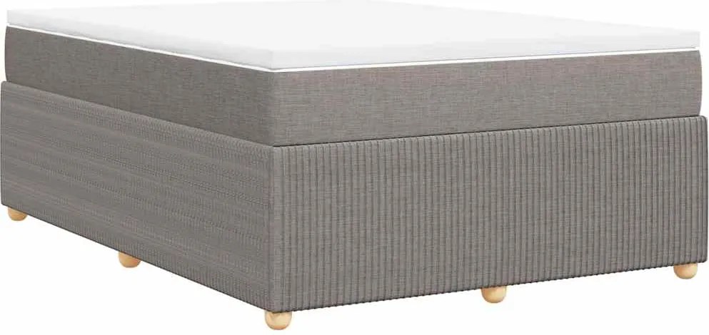 Box spring postel s matrací taupe 160x200 cm textil 3285585