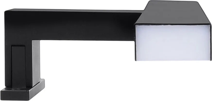 Mereo, Mereo Led koupelnové osvětlení nad zrcadlo, černá, 40 cm, 7 W, 455 lm, 4000 K, IP44, 230 V, MER-CN700B40