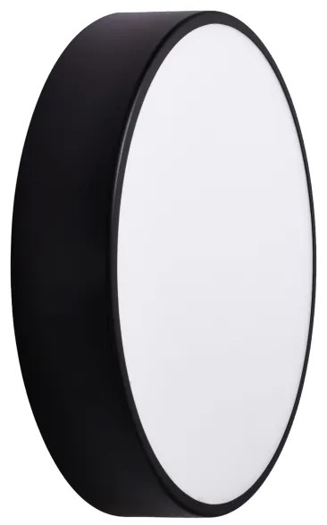 Koupelnové stropní svítidlo se senzorem CLEO 3xE27/24W/230V pr. 40 cm černá IP54