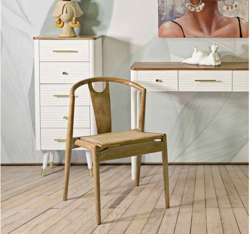 Designová jídelní židle Omolara II hnědá
