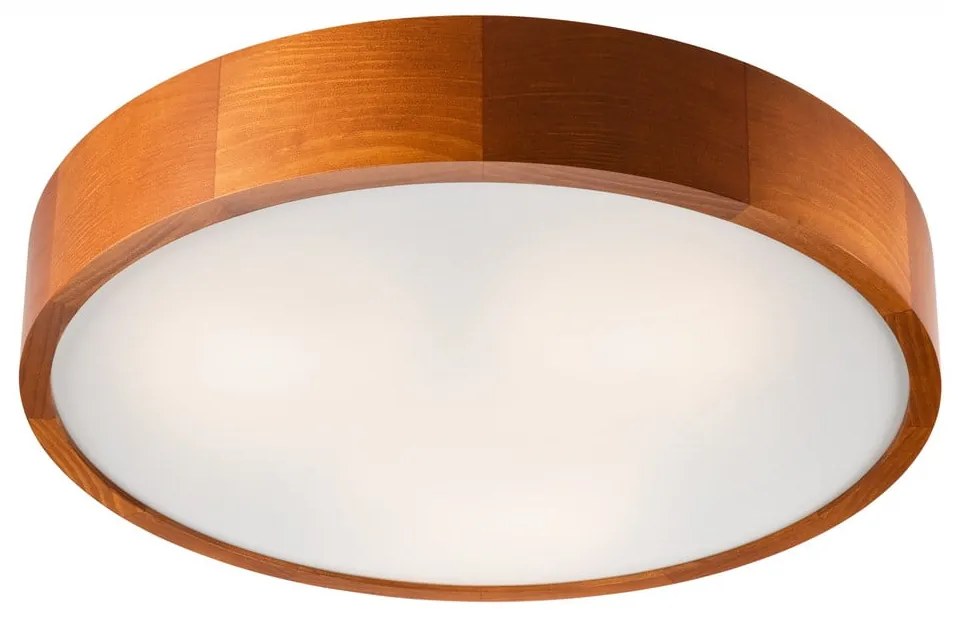 Hnědé kruhové stropní svítodlo LAMKUR Plafond, ø 47 cm