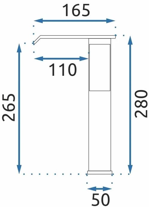 Umyvadlová baterie REA KENT vysoká chrom