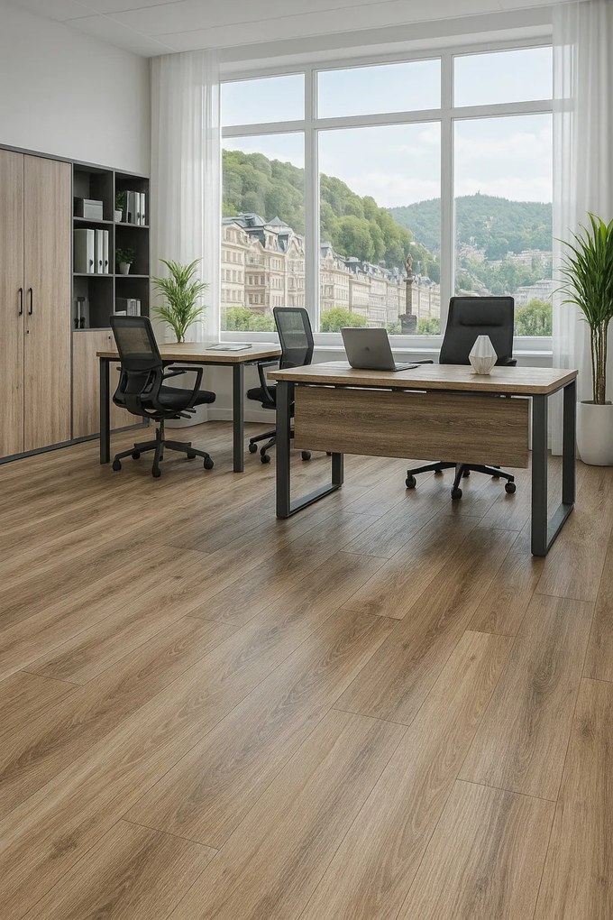 PVC podlaha - lino Toptex Lime Oak 069L, na mieru, šíře 4m,5m, béžová, filc, chodba / predsieň, Beauflor