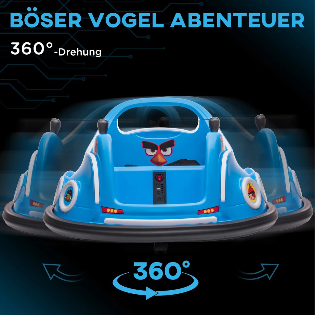 AIYAPLAY 12V dětské odrážedlo s dálkovým ovládáním 2,4 G, elektrické odrážedlo s hudbou a světly, 1,5-3 km/h, dětské elektrické auto s 360° otáčením,…