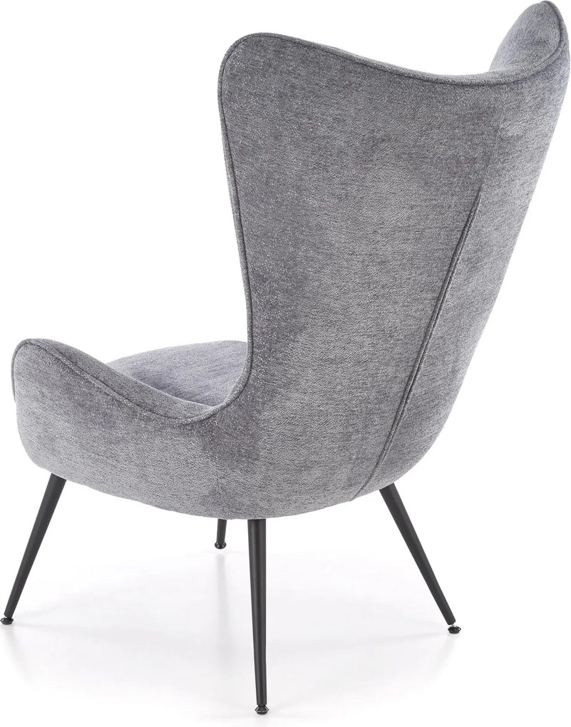 Designové křeslo ušák JUKON šedé