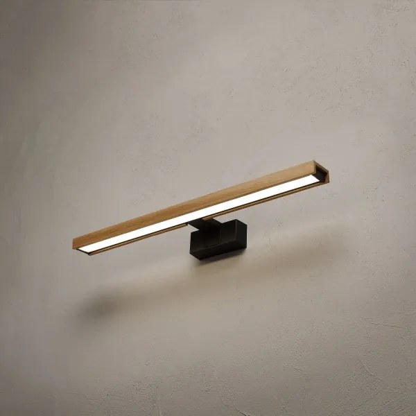 BRILAGI - LED Koup osvět zrcadla 3v1 WOODY MIRROR LED/12W/230V IP44 černá/dub