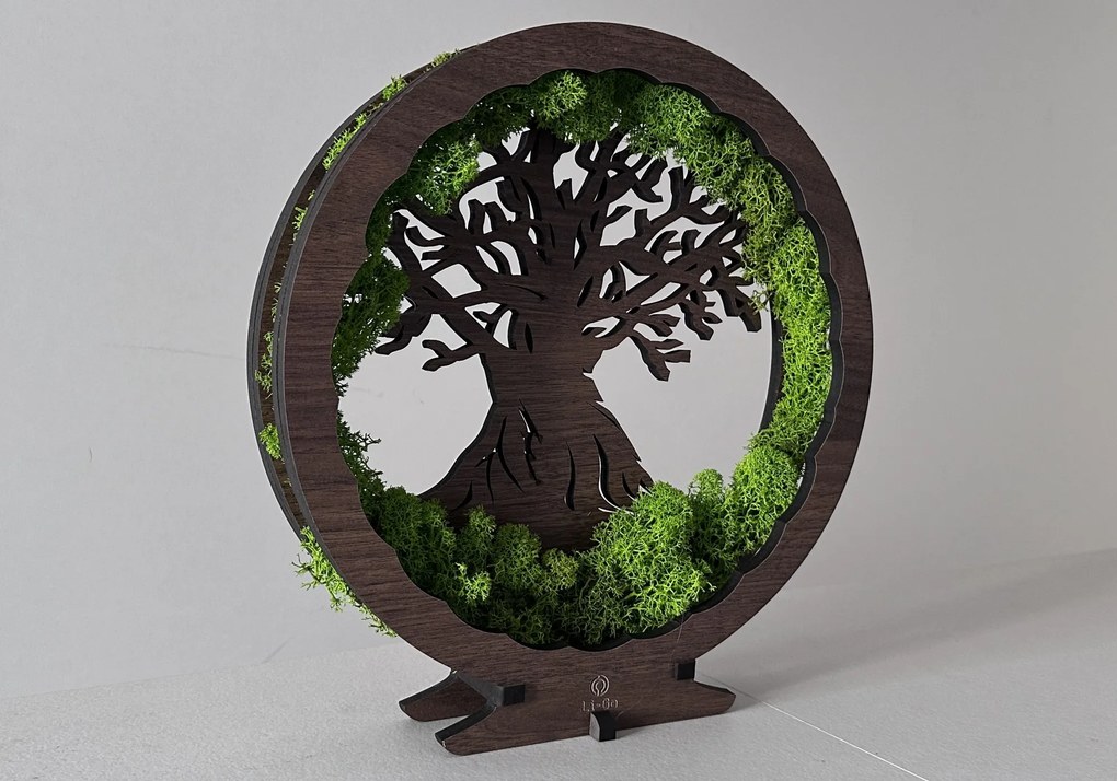 Li-Go "Mech a strom" lampa 30x31 cm provedení povrchu: dub světlý