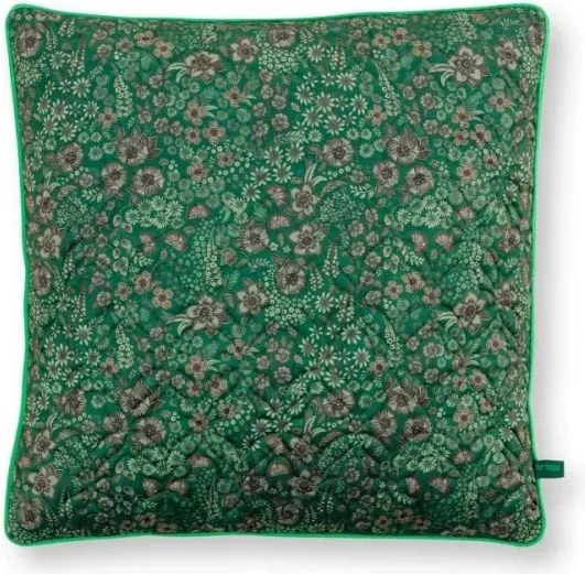 Pip Studio dekorační polštář Quilted Daisy Dreams 50x50 cm, zelený (dekorační polštářek s výplní)