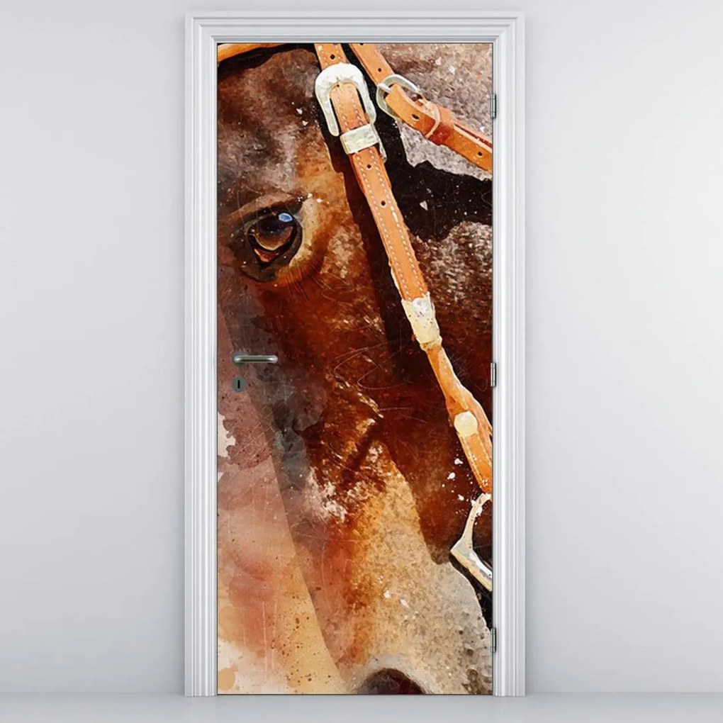 Fototapeta na dveře - kůň (95x205cm)