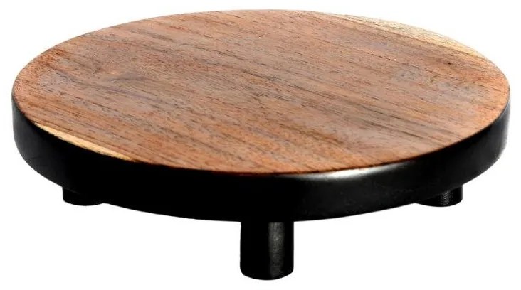 Servírovací podnos na nožkách Bondi Teak 17 cm Bazar Bizar