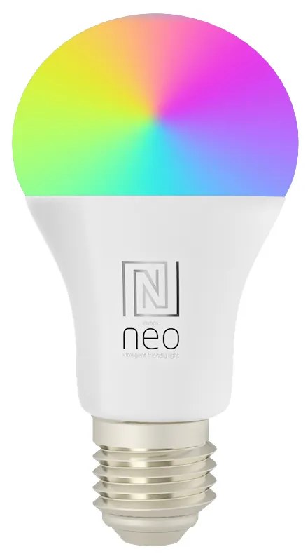 Immax NEO LITE Smart žárovka LED E27 9W RGB+CCT barevná a bílá, stmívatelná, WiFi, Tuya