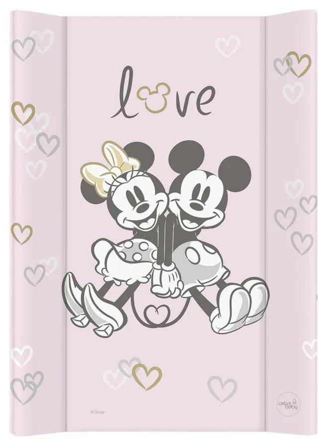 Ceba Baby Přebalovací podložka tvrdá Comfort 50x70 Disney Minnie & Micky růžová