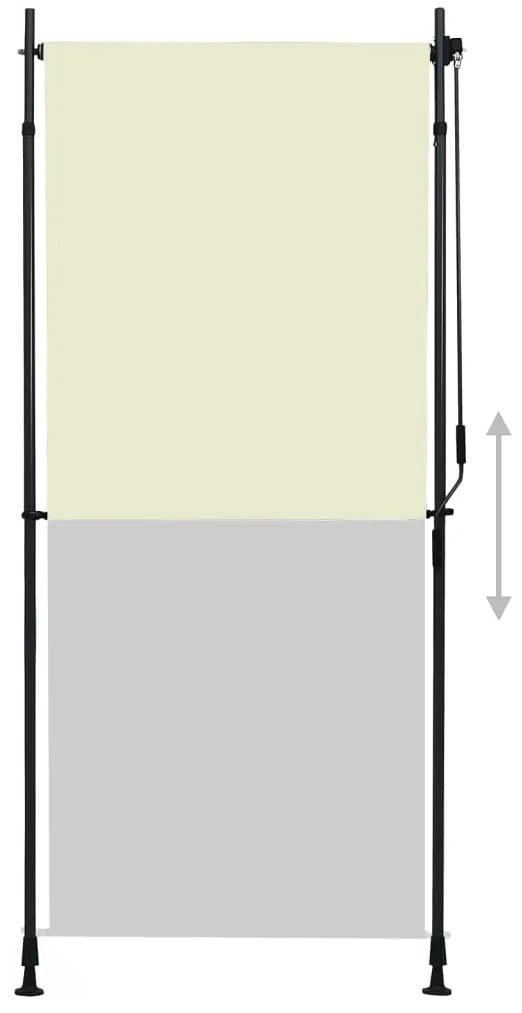 vidaXL Marketos Venkovní roleta 100 x 270 cm krémová