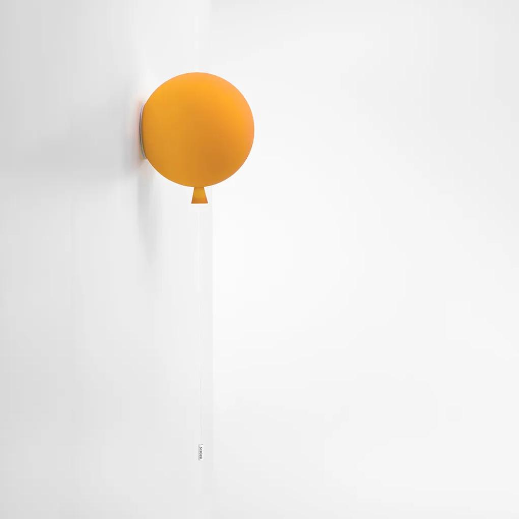 Nástěnná skleněná svítidla Memory Wall připomínající nafukovací balónky Barva: Oranžová, Průměr: 250 mm, Sklo: Matné