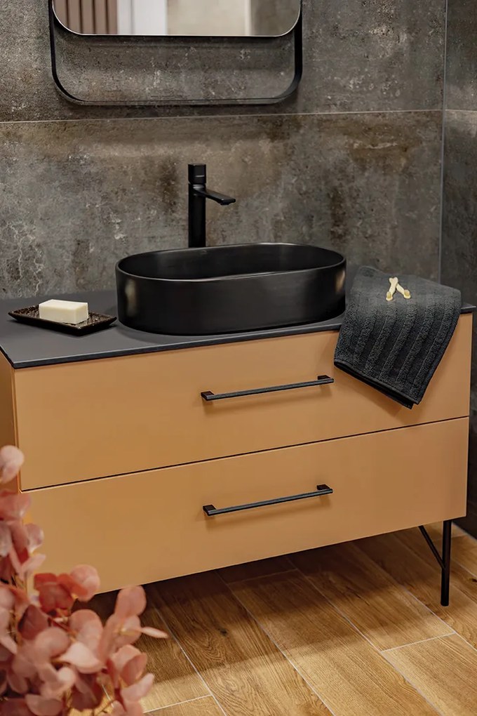 Laveo Umyvadlová baterie Tores vysoká - BVT_72ND, černá mat