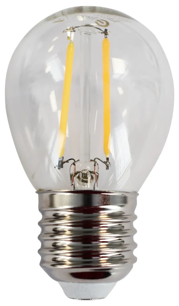 Dekorační LED žárovka E27 teplá 3000k 2w 250 lm