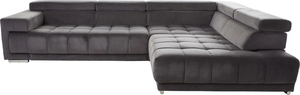 XXXLutz ROHOVÁ SEDAČKA, textil, antracitová Beldomo Speed - Sedací soupravy - 000711005302