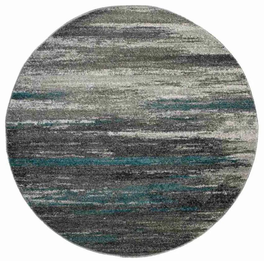 Kusový koberec Agap šedý kruh, Velikosti 130x130cm