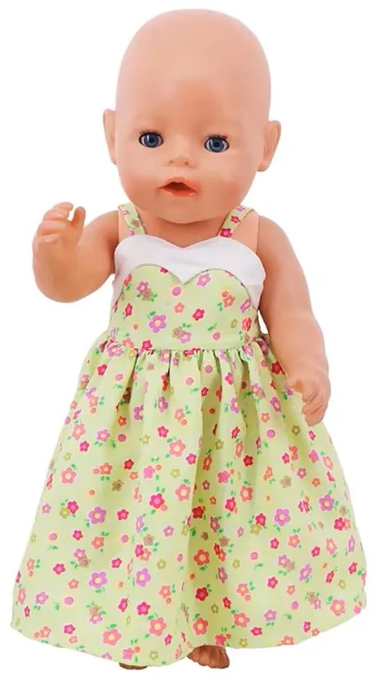 Doplňky (na pláž/na doma/na dovolenou) pro panenku Baby Born či American Girl Varianta: xm45 dlouhé šaty