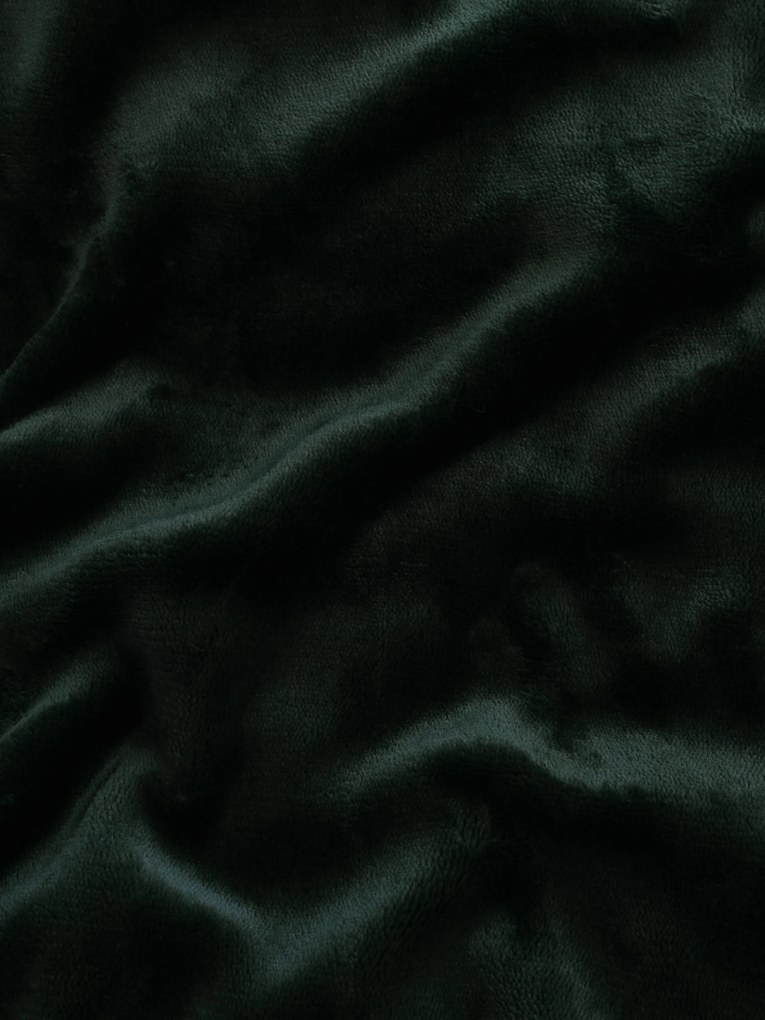 MK Lůžkoviny Mikroplyšové povlečení Exclusive - Laura tmavě zelená 140 × 200 cm, 70 x 90 cm