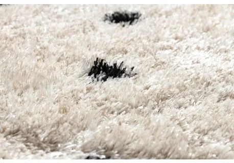 koberec FLUFFY 2370 shaggy tečky krém / antracit velikost 180x270 cm | krásné koberce cz