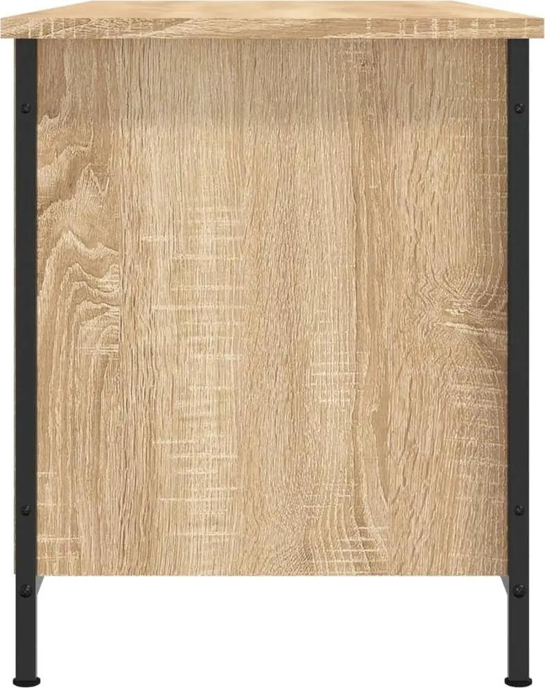 vidaXL TV skříňka 100 x 40 x 50 cm kompozitní dřevo [832774] Barva: hnědý dub