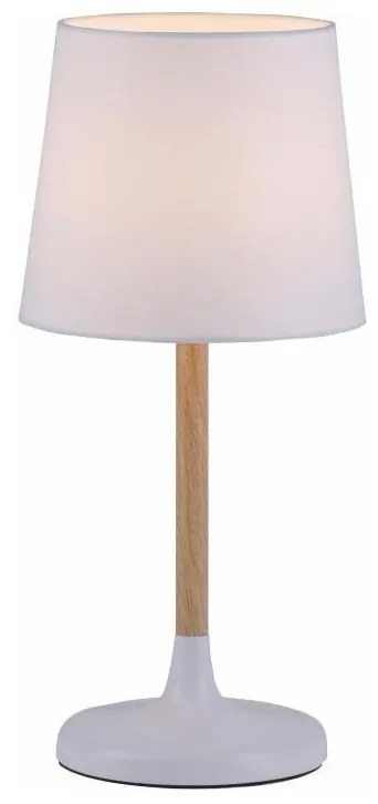 Leuchten Direkt 14423-16 - Stolní lampa NIMA 1xE14/40W/230V bílá
