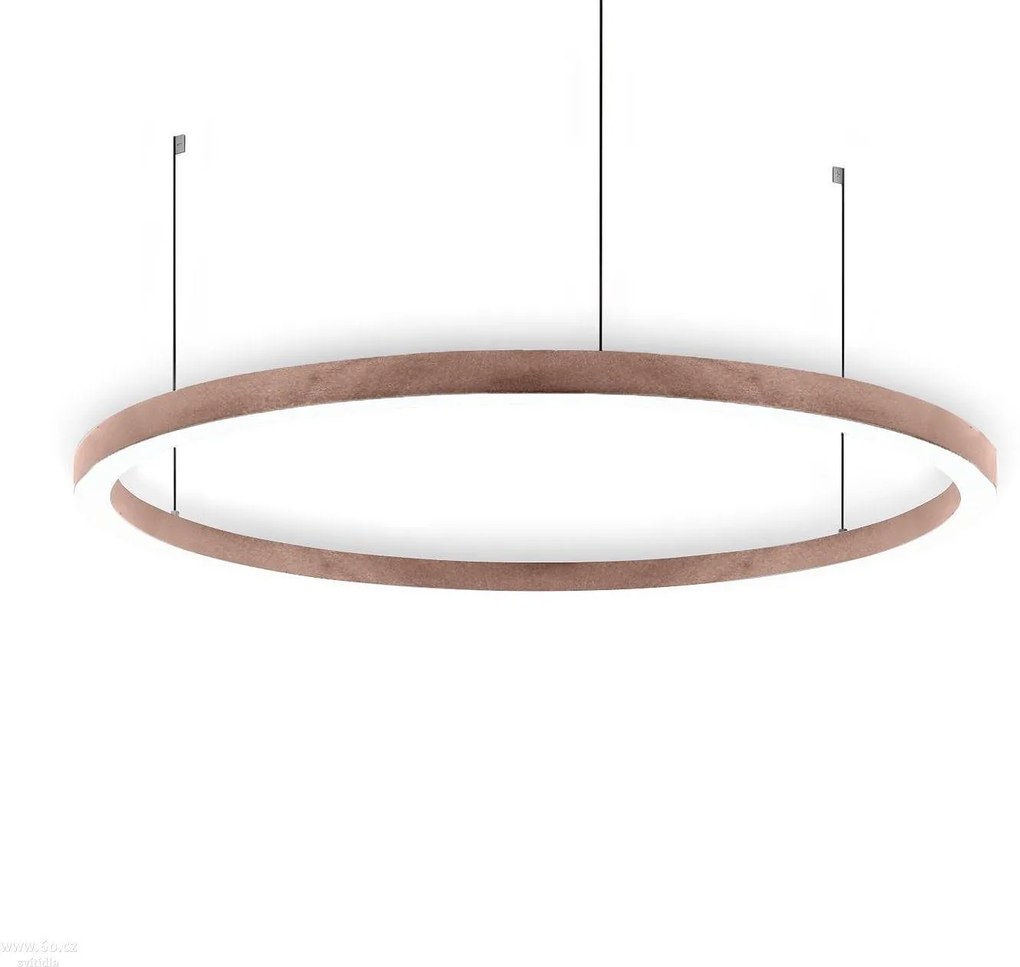 Linea Light 65123 Tour_PD, závěsný kruh pro přímé osvětlení, 70W LED 3000K, bronzová, prům. 147cm