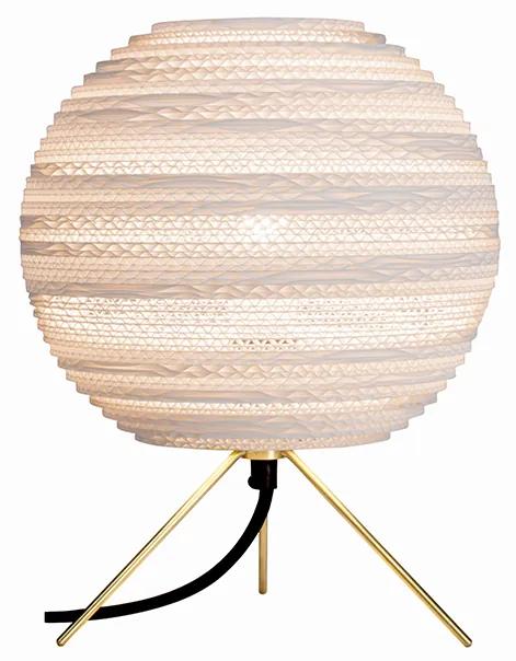 Stolní kartonová lampička Moon Table Dekor: Bílý
