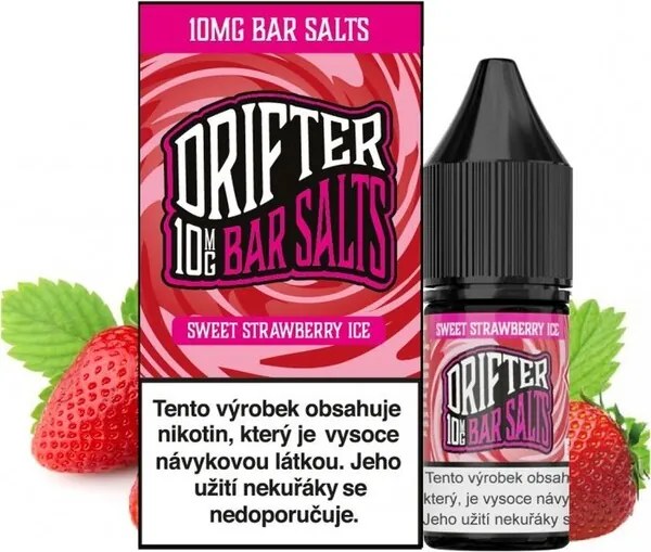 Liquid Drifter Bar Salts Sweet Strawberry Ice 10ml (10mg)