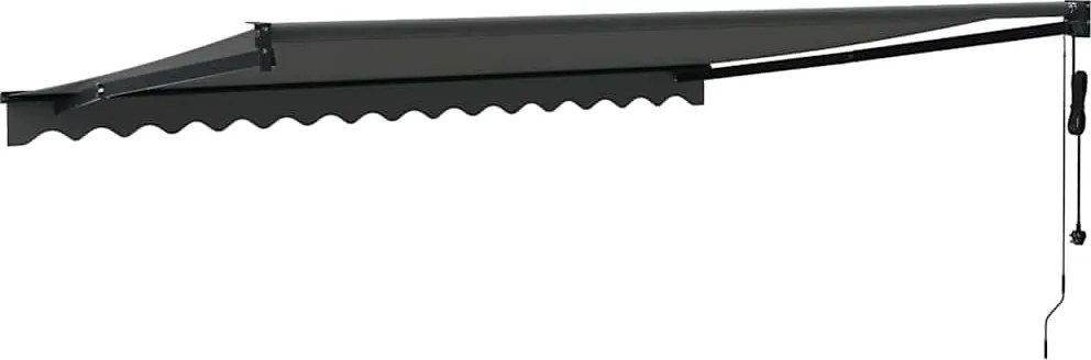 Automatická zatahovací markýza antracitová 4,5 x 3 m 3154514