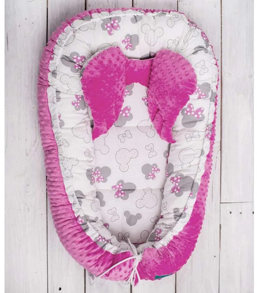 Hnízdečko pro miminko Minky Belisima růžové