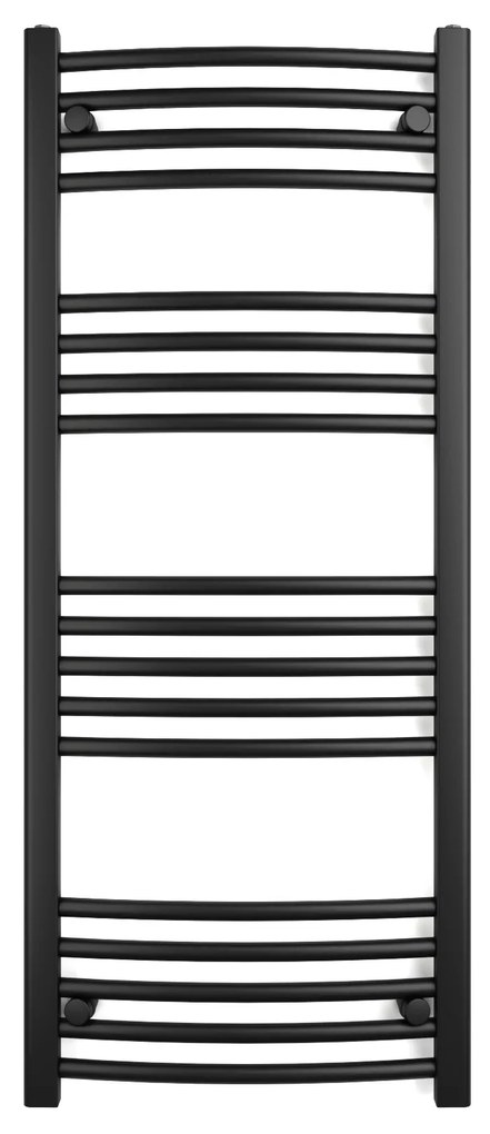 Erga Puerto, topné těleso 1200x500 mm, 511W, černá matná, ERG-LAV-GRZE-BK-50120