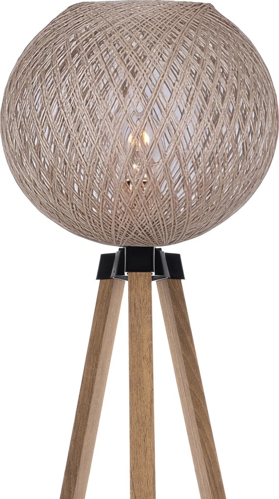 Stojací lampa Joshua hnědá