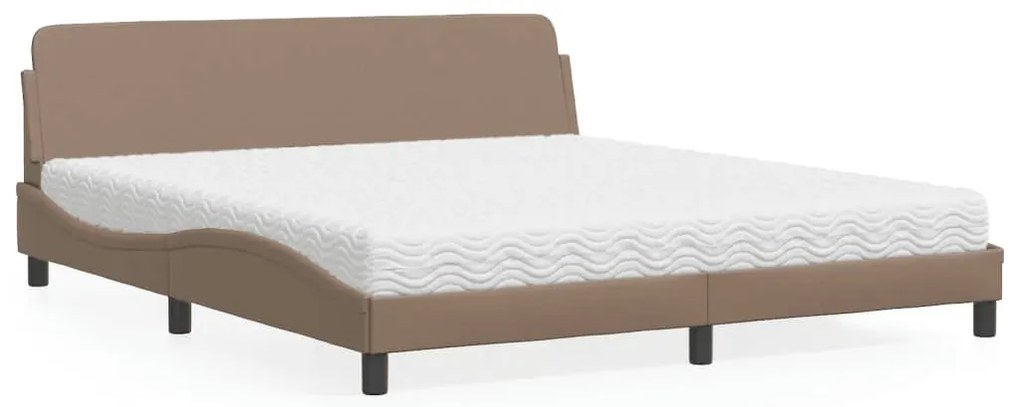 Postel s matrací Dover cappuccino 180 x 200 cm umělá kůže 3208461