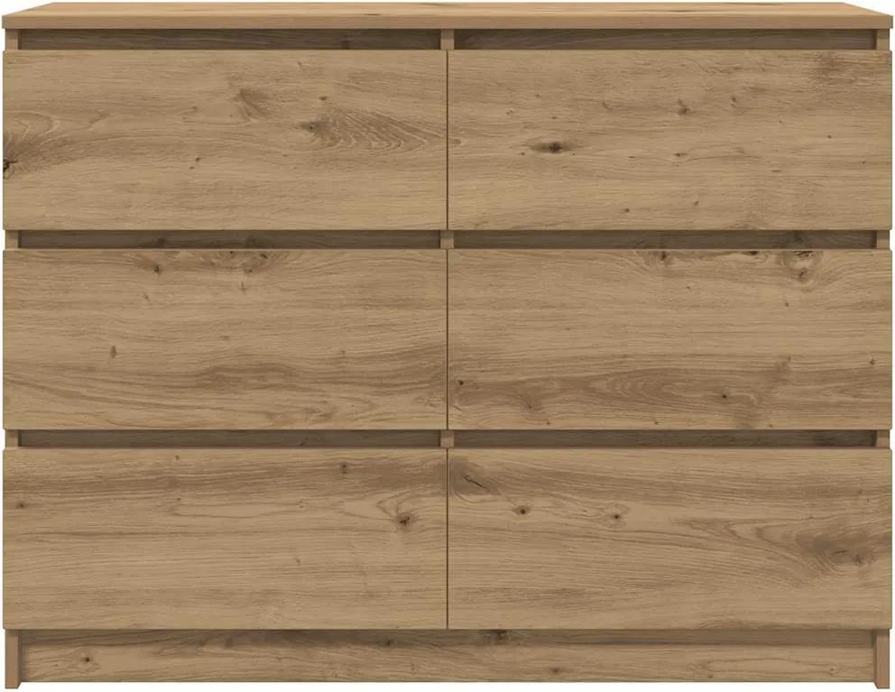 Příborník dub artisan 100x35x76 cm kompozitní dřevo 3328506
