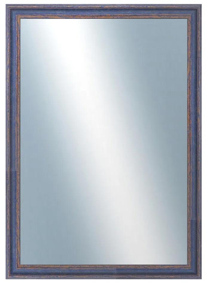DANTIK - Zarámované zrcadlo - rozměr s rámem cca 50x70 cm z lišty LYON modrá (2668)